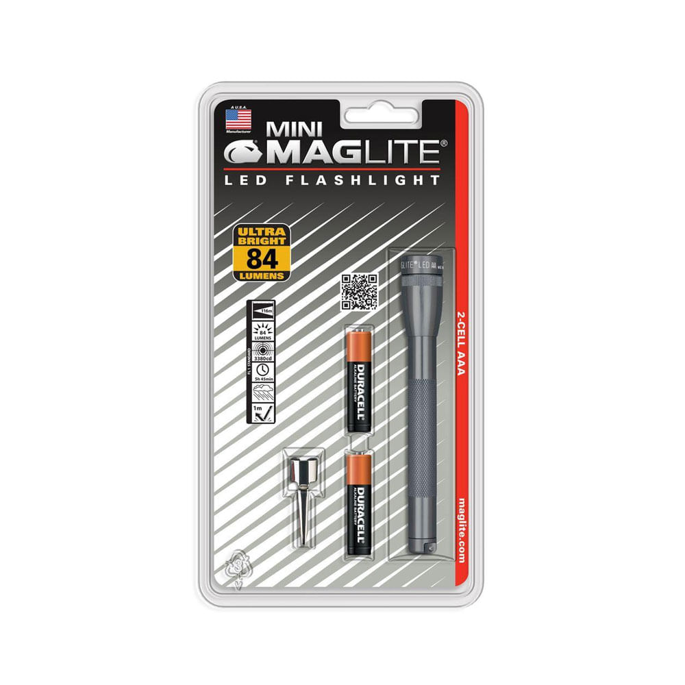 Linterna Mini LED 2AAA gris Maglite