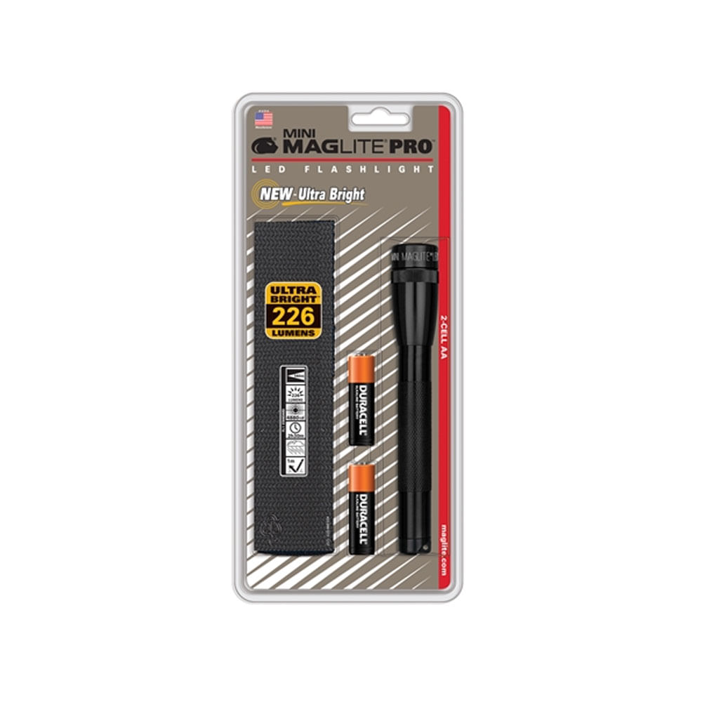 Mini linterna color negro Maglite Pro 2XAA
