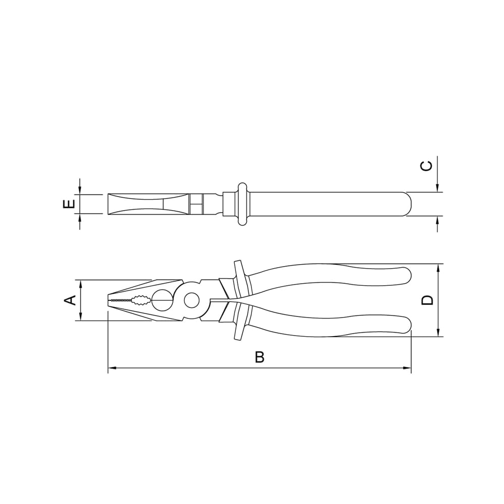Pinza Universal Aislada 8''