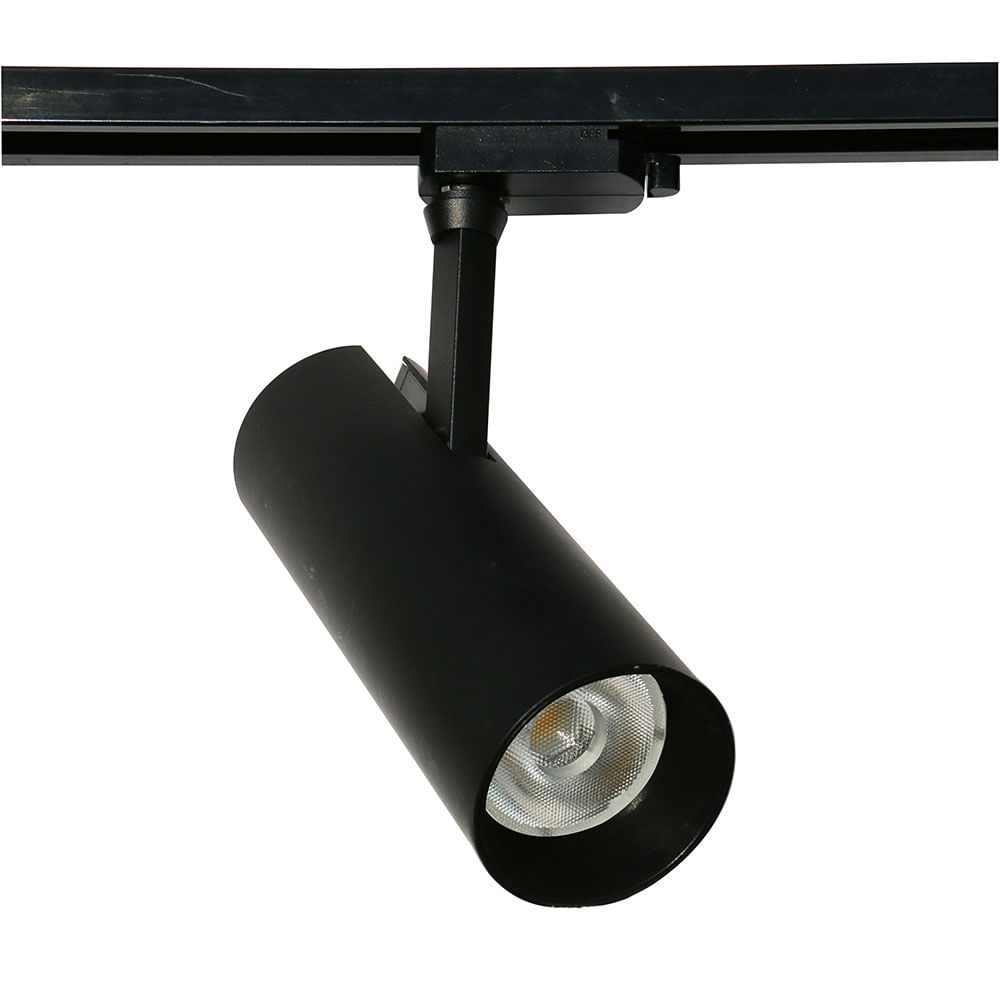 Lámpara de Techo Spot LED riel color Negro 30w