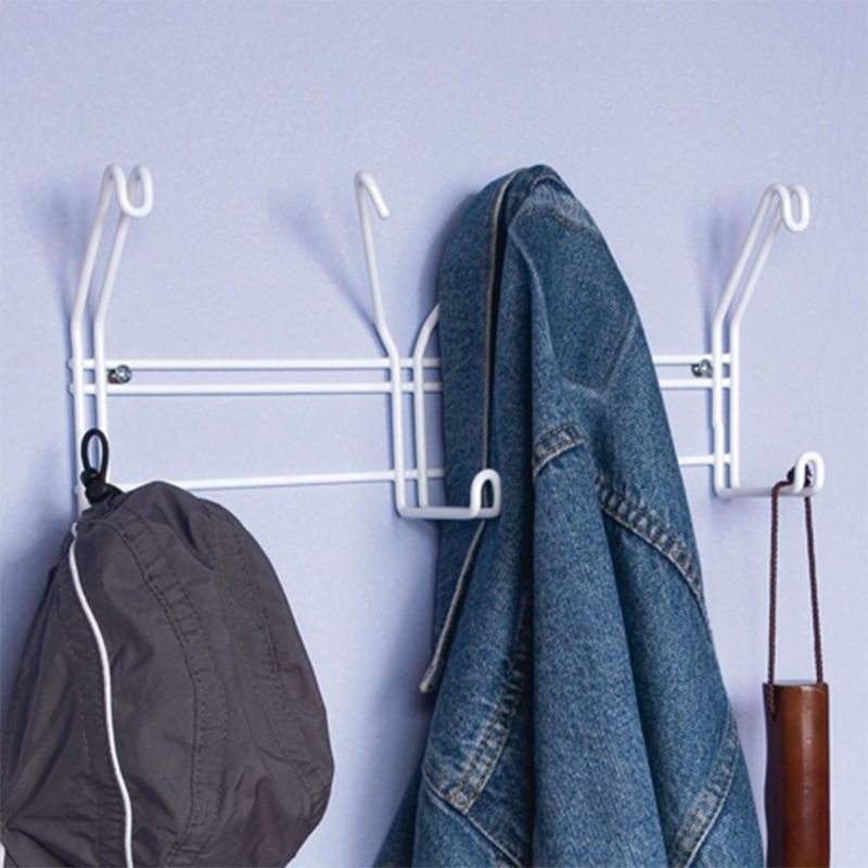 Perchero de 4 puestos color Blanco