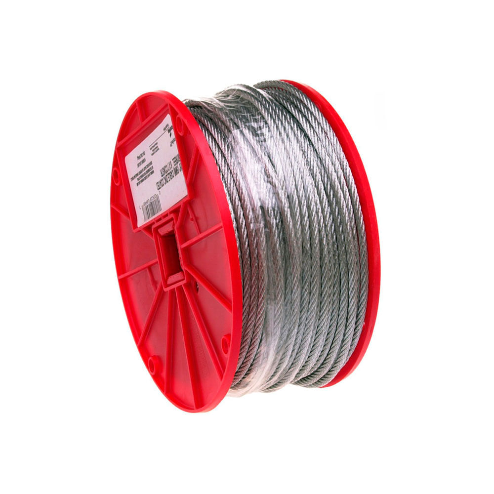 Cable acero galvanizado 3/16" por metro lineal.