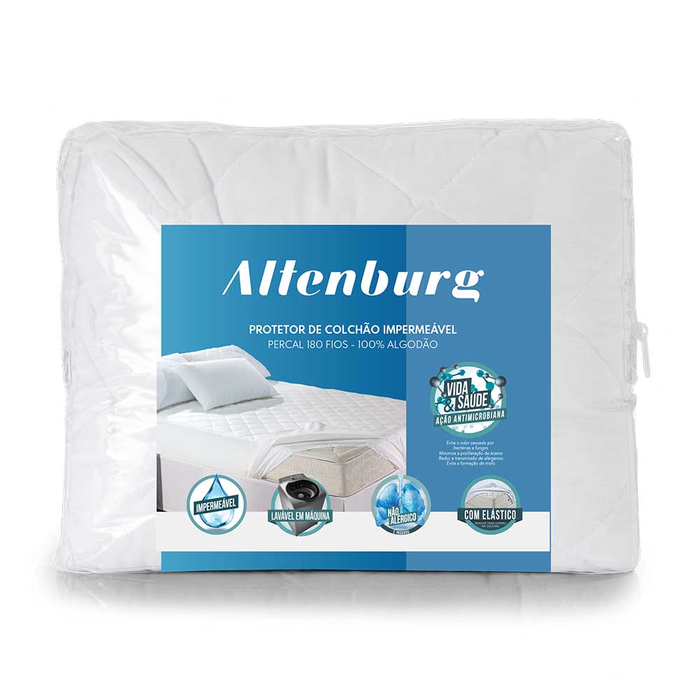 Protector de Colchón impermeable KING algodón 180H