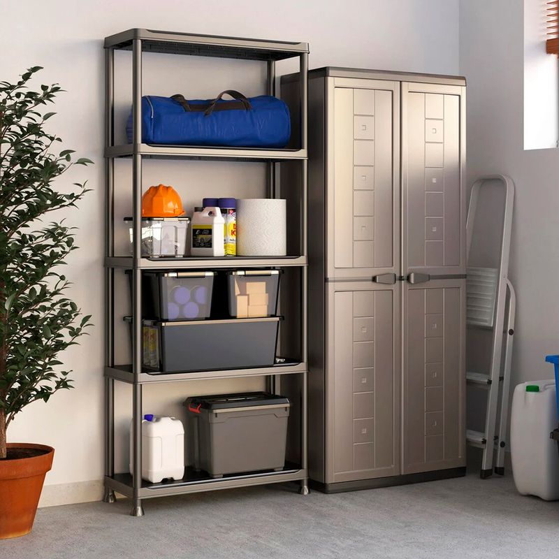 Estante plus 75x32x176cm color Negro