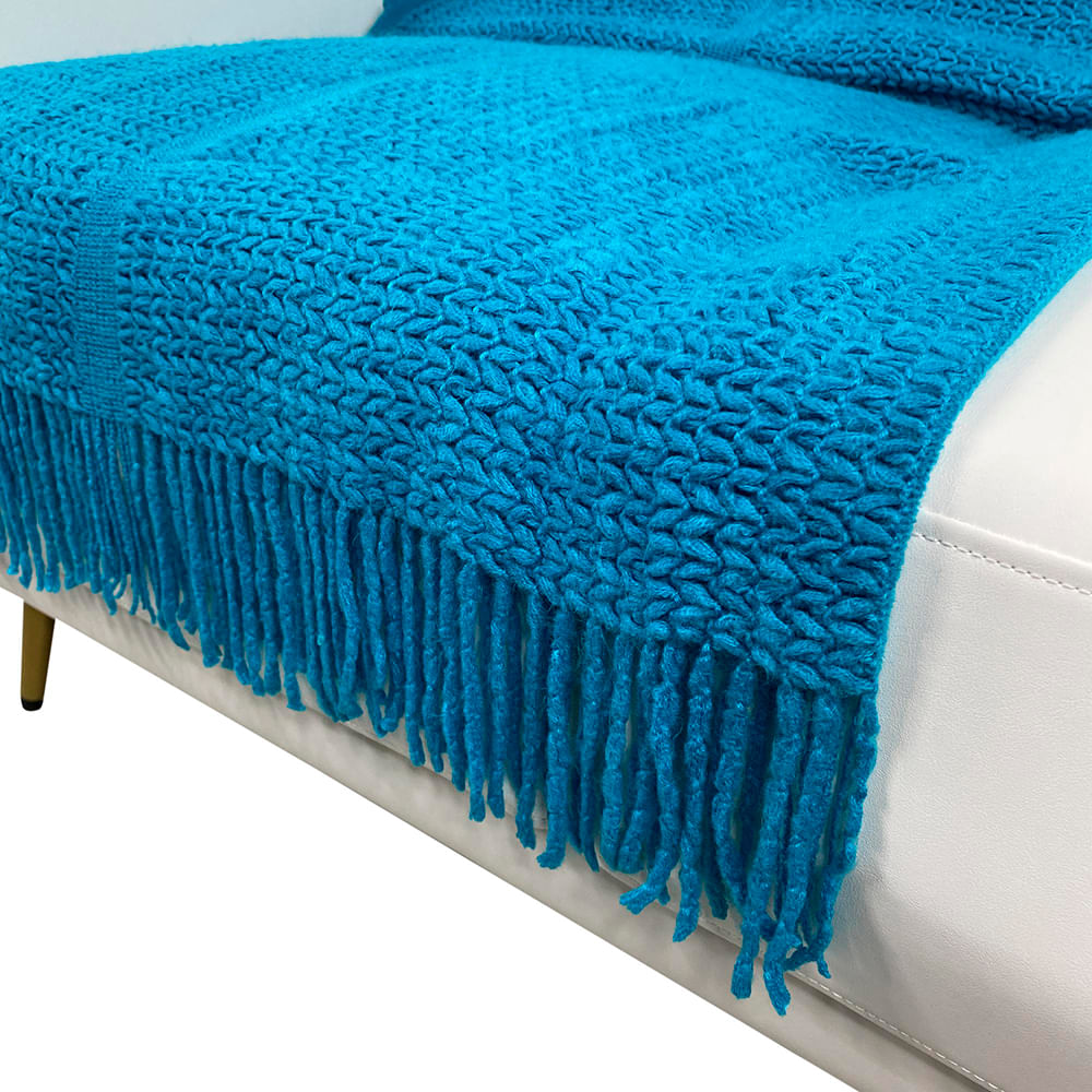 Manta 152x127cm color Turquesa