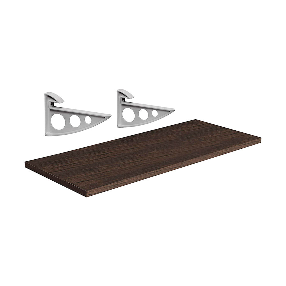 Repisa VANGARD con soporte 1.5x30x80cm Tabaco Prat-k