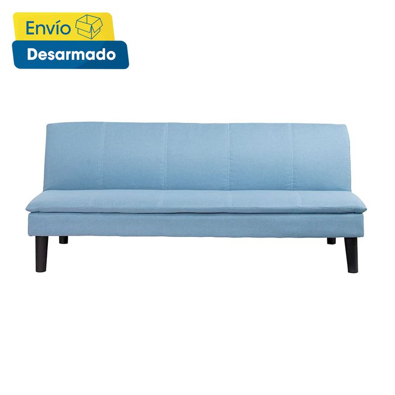 Sofá Cama CANTONI tela color Celeste