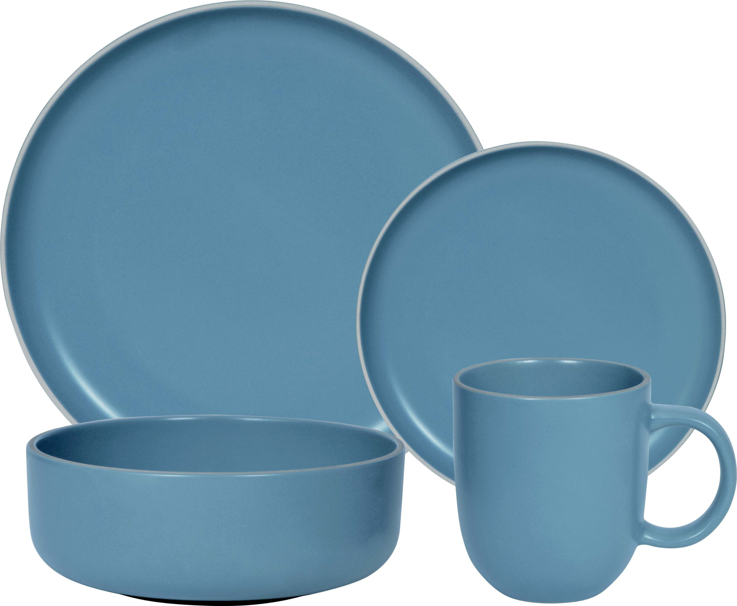 Set de vajilla 16pzas nordic azul