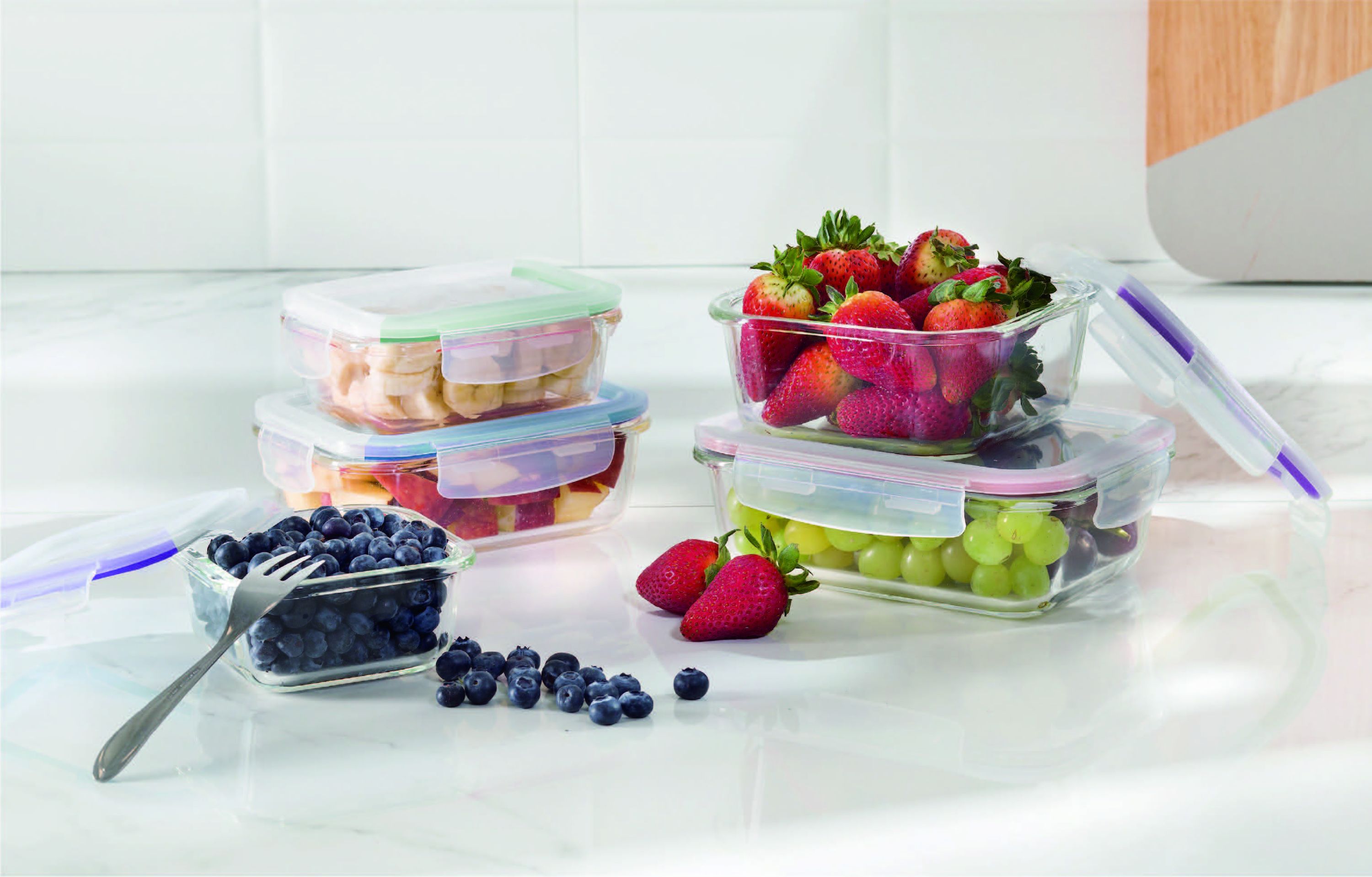 Set de tapers de vidrio 5 pzas