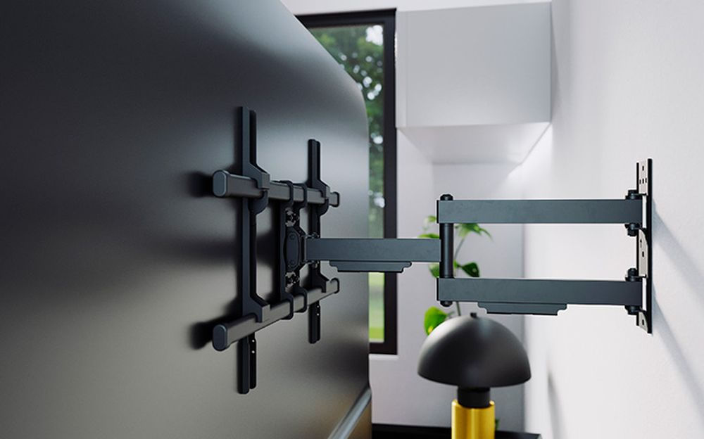 Soporte tv articulado con inclinacion y giro de 37p hasta 90p