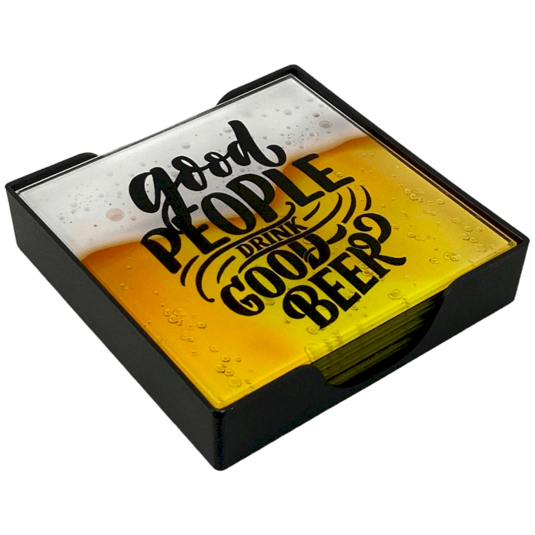 Jg portavasos "beer" 5 pzas 10.5x10.5cm