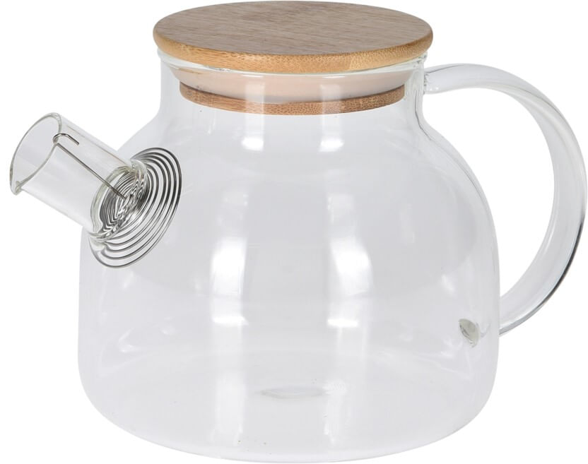 Tetera de cristal con filtro 1l