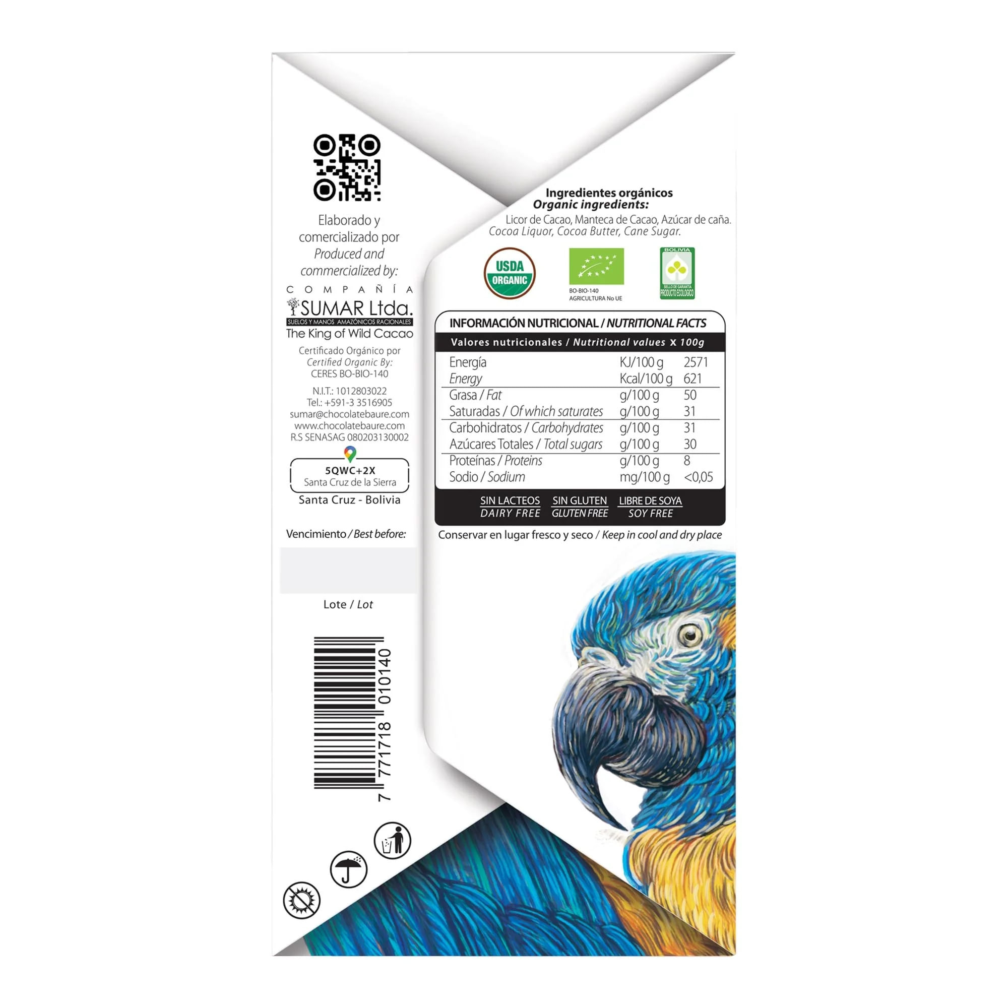 Chocolate 70% cacao 70gr