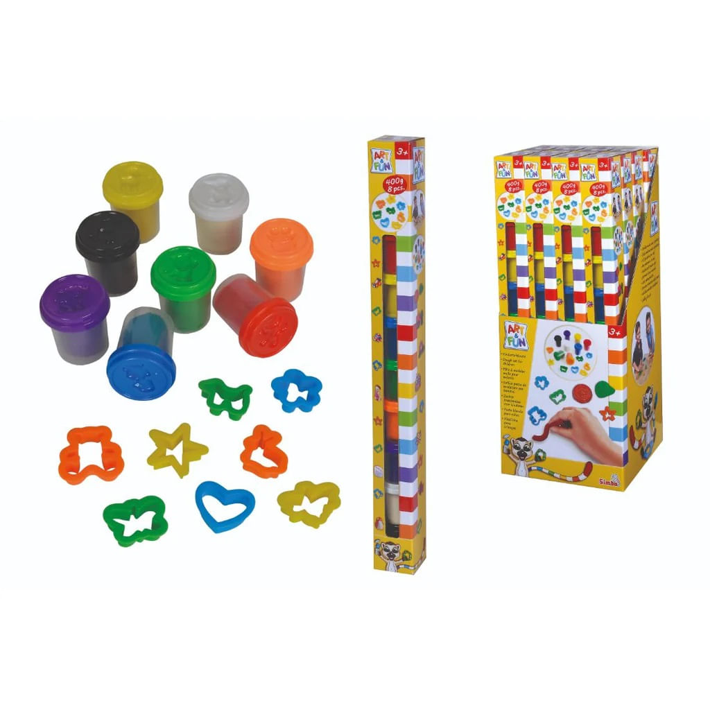 Set 8 colores Plastilina Art&Fun