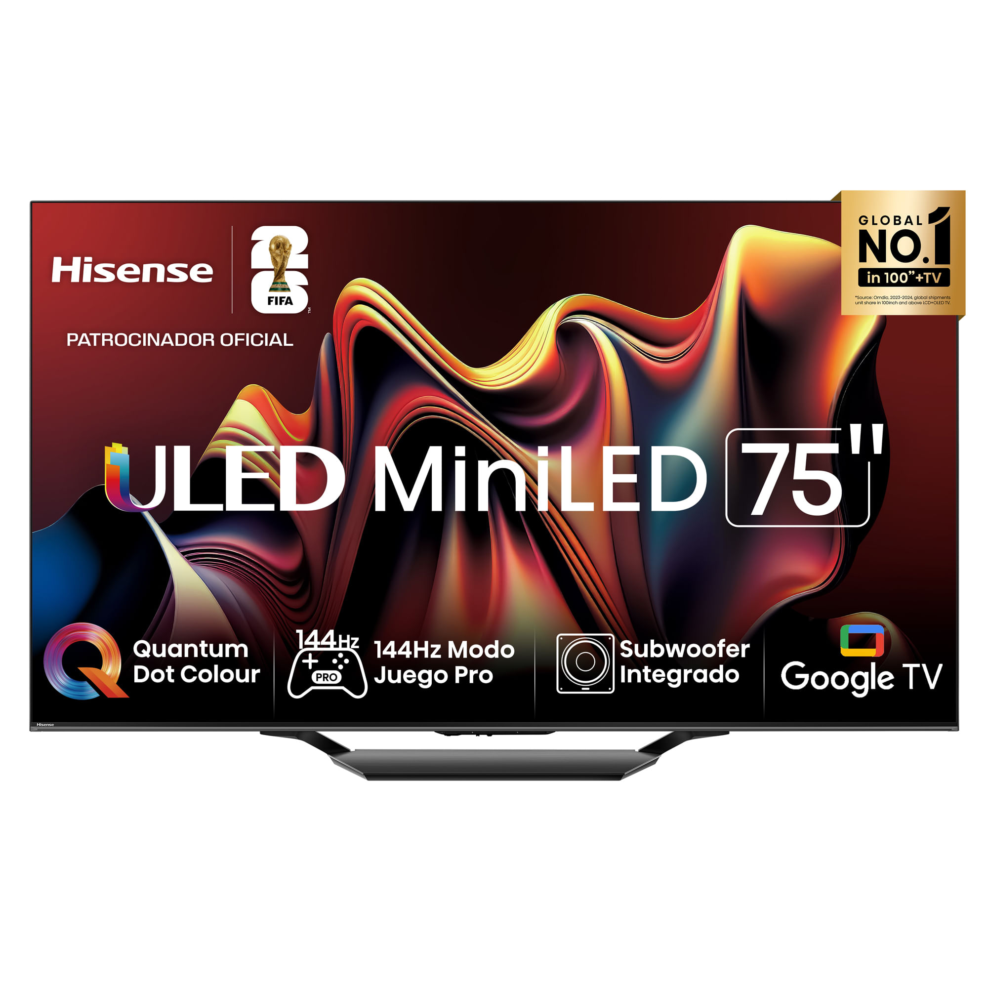 Televisor 75"smart miniled 4k UHD Hisense 75U7N