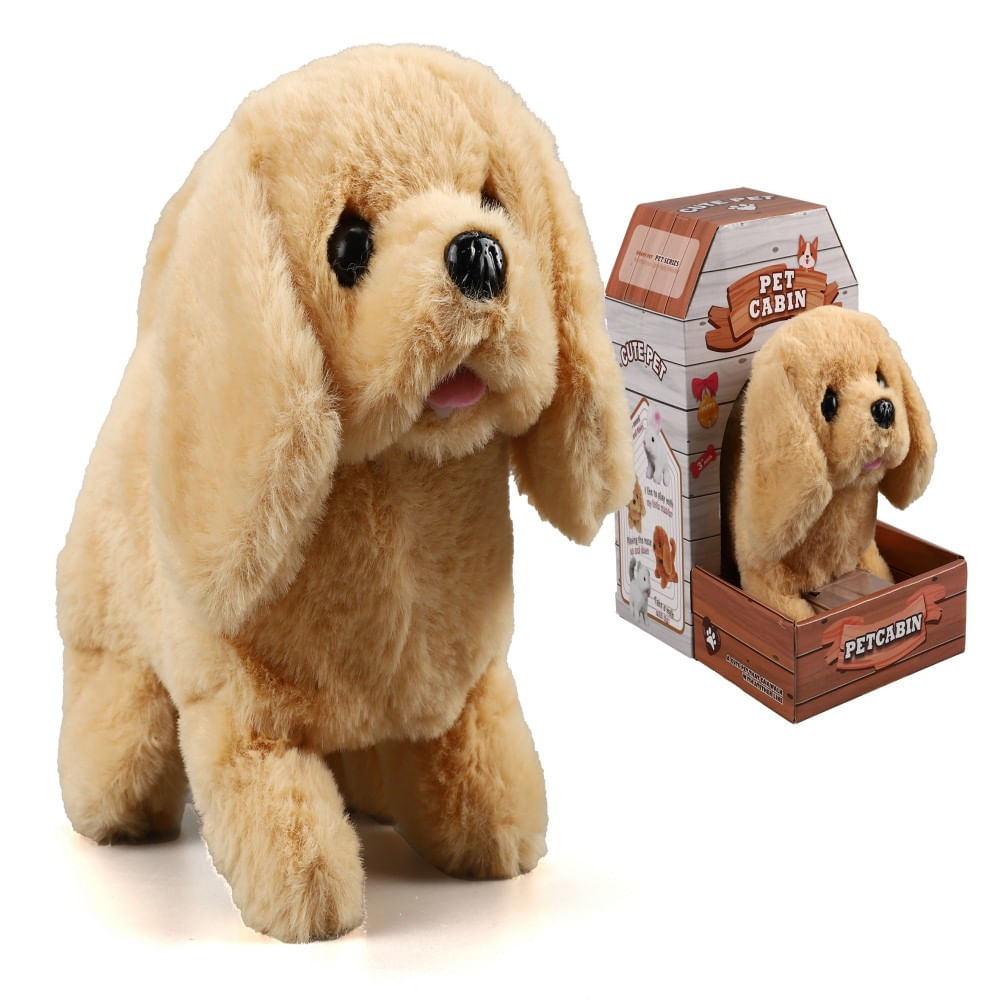 Perrito caniche cafe interactivo a baterias